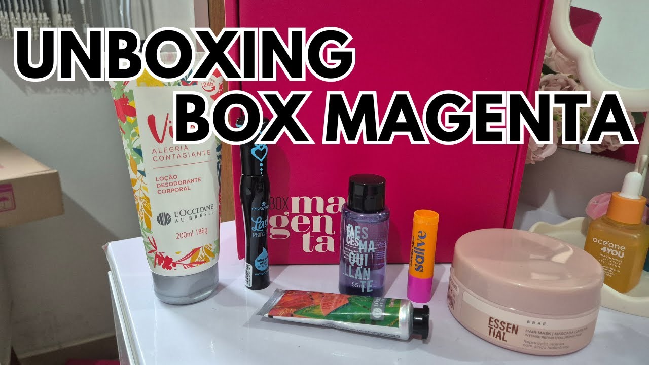 UNBOXING BOX MAGENTA - TUDO QUE EU RECEBI - YouTube