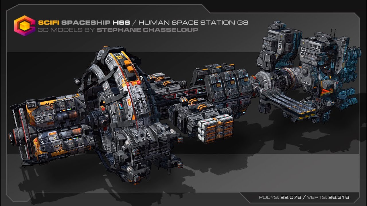 SciFi Spaceship HSS / Human Space Station - YouTube