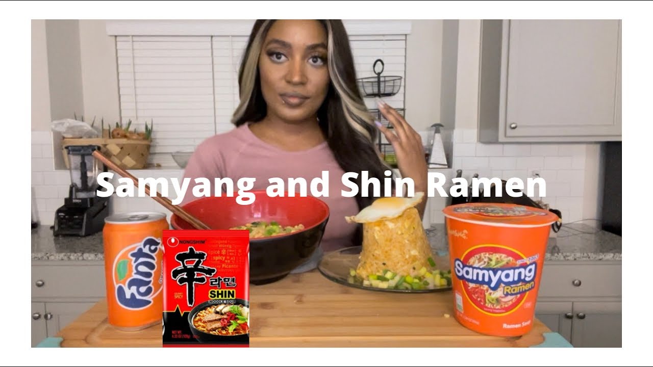 Samyang Ramen Fried Rice & Shin Ramen 삼양라면 신라면 - YouTube