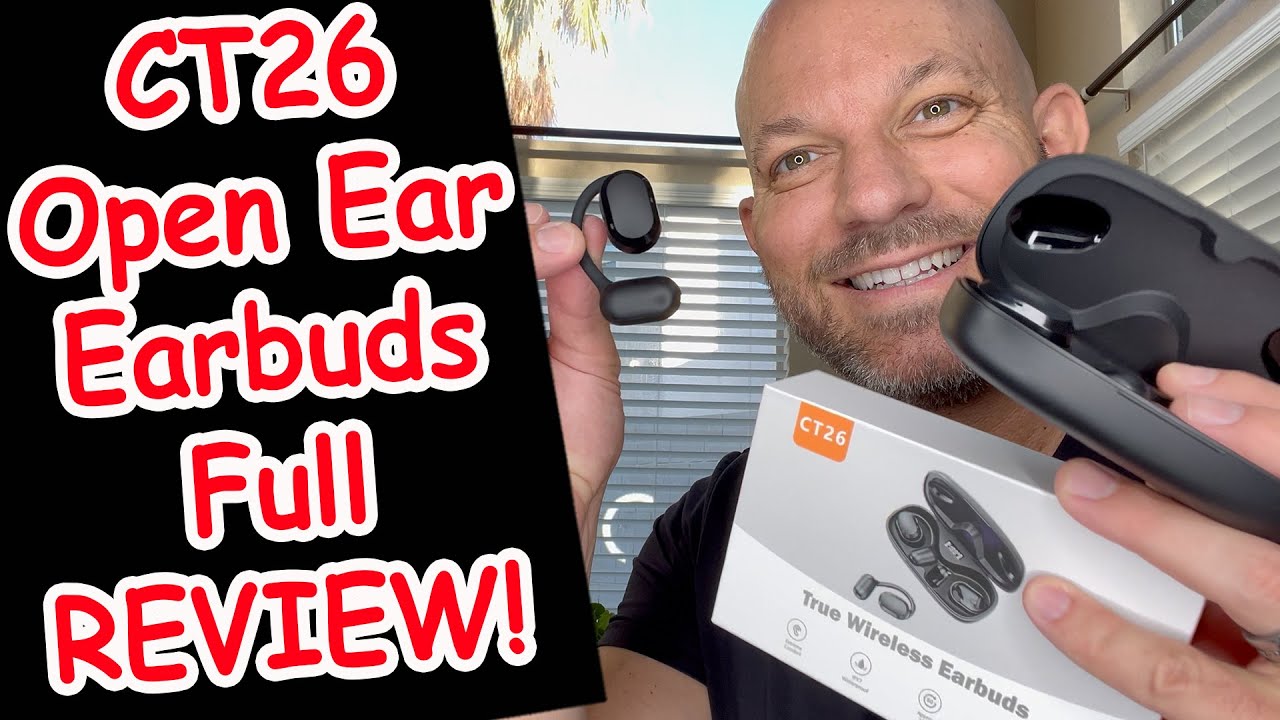 TTQ Open Ear Headphones Full REVIEW! CT26 Earbuds - YouTube