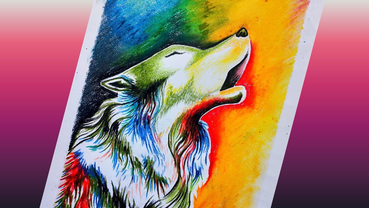 How to Draw Were Wolf || Were Wolf Drawing || Pastel colours| Art with ...