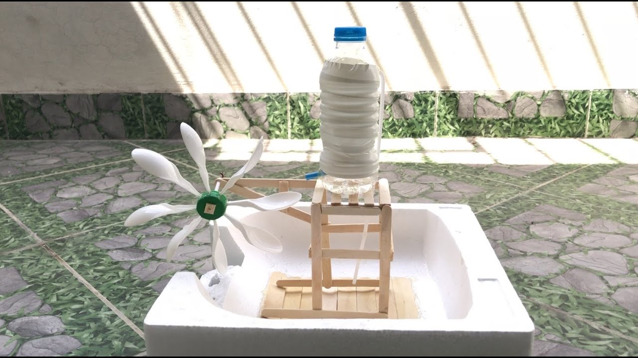 How To Make Water Wheel - Water Wheel Free Enegry Device - YouTube