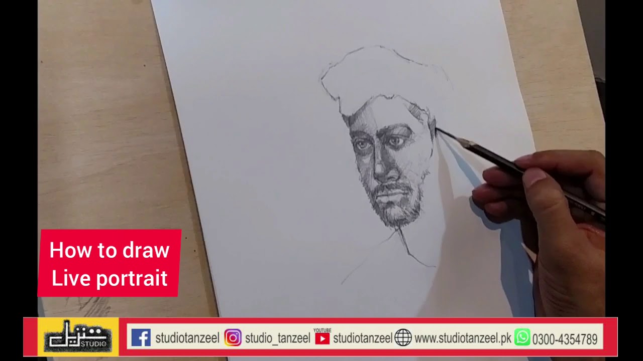 Portrait Live Demonstration for Students - YouTube