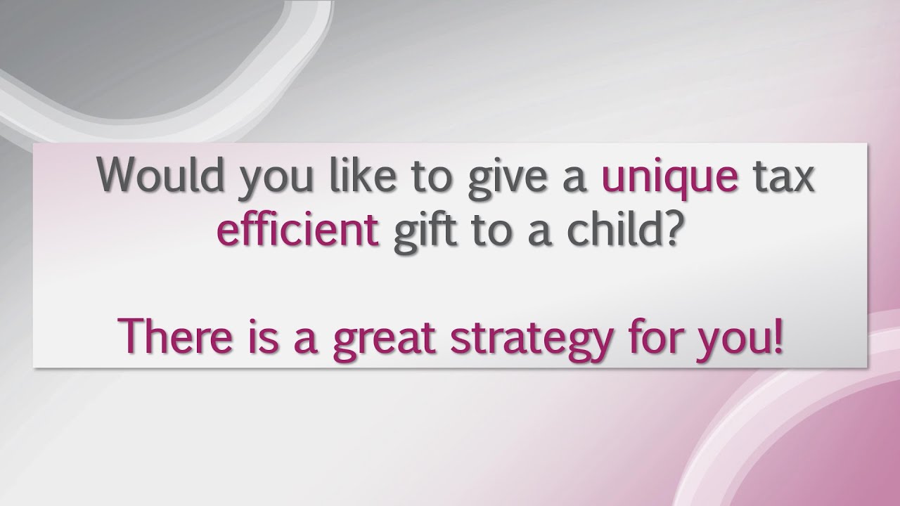 Gifting to Children | Life and Critical Insurance - YouTube