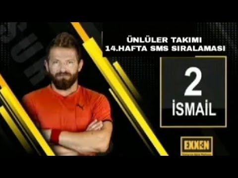 SURVİVOR 2021 14.HAFTA ÜNLÜLER TAKIMI SMS SIRALAMASI