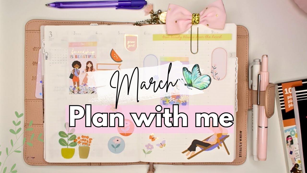 March Plan With Me| Spring is in the Air!🌸 #plannercommunity #planner ...