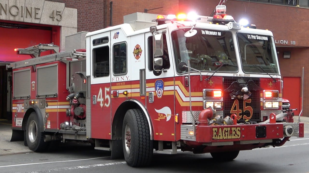 FDNY Engine 45 Responding - YouTube
