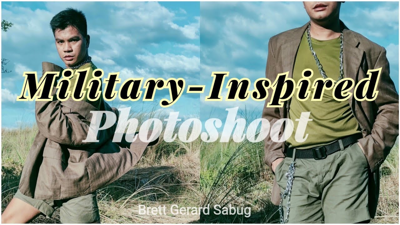 MILITARY-INSPIRED PHOTOSHOOT | BRETT GERARD SABUG - YouTube
