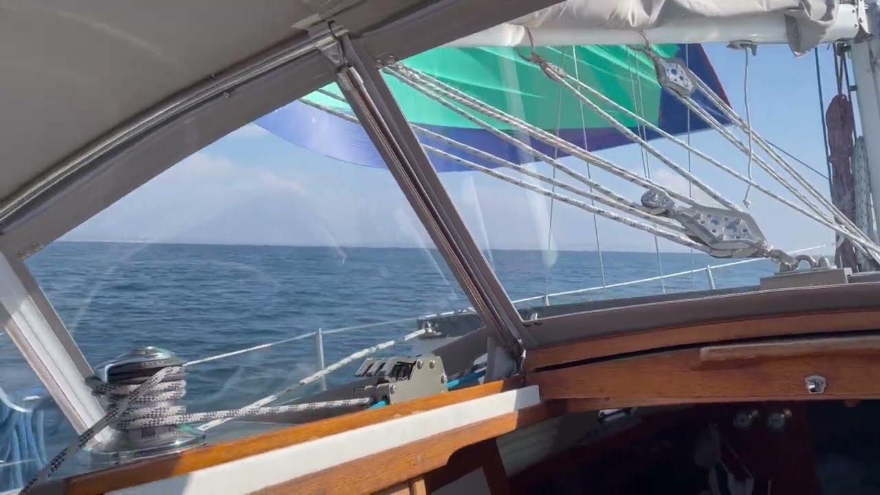 Catalina 34 under Spinnaker in San Diego - YouTube