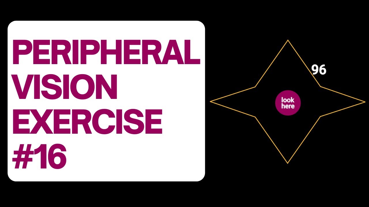 PERIPHERAL VISION EXERCISE | How to improve your eyesight [Training #16 ...