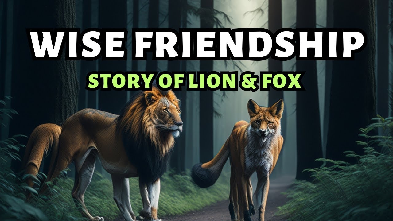 The Wise Friendship: the story of the fox and the lion - YouTube