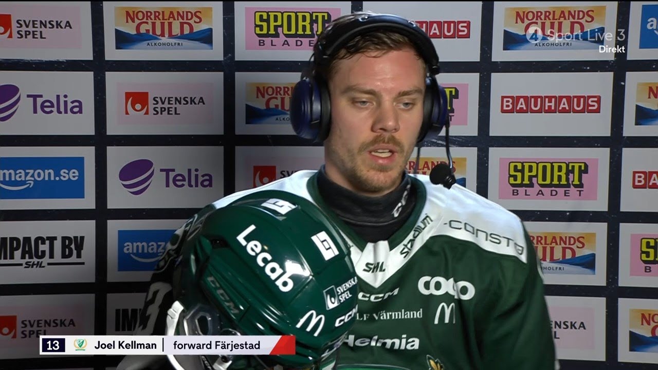 Joel Kellman efter första perioden | Intervju | Färjestad BK - MoDo ...