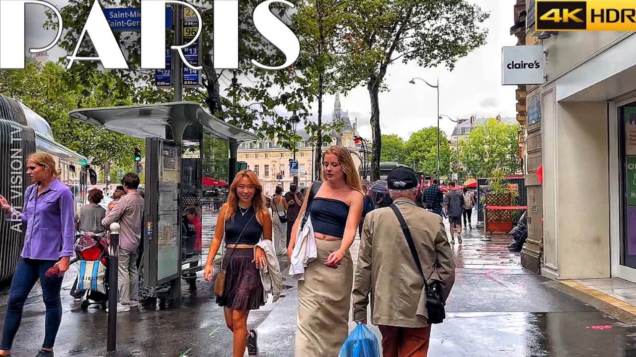 🇫🇷[PARIS 4K] WALK IN PARIS "BEST FAMOUS STREETS WALK" (4K 60 FPS ...