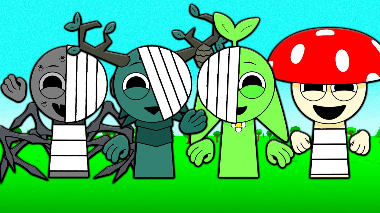 SPRUNKI OC BUT SURVIVED! GARDEN SPORE SPIDER PINE INCREDIBOX SPRUNKI ...