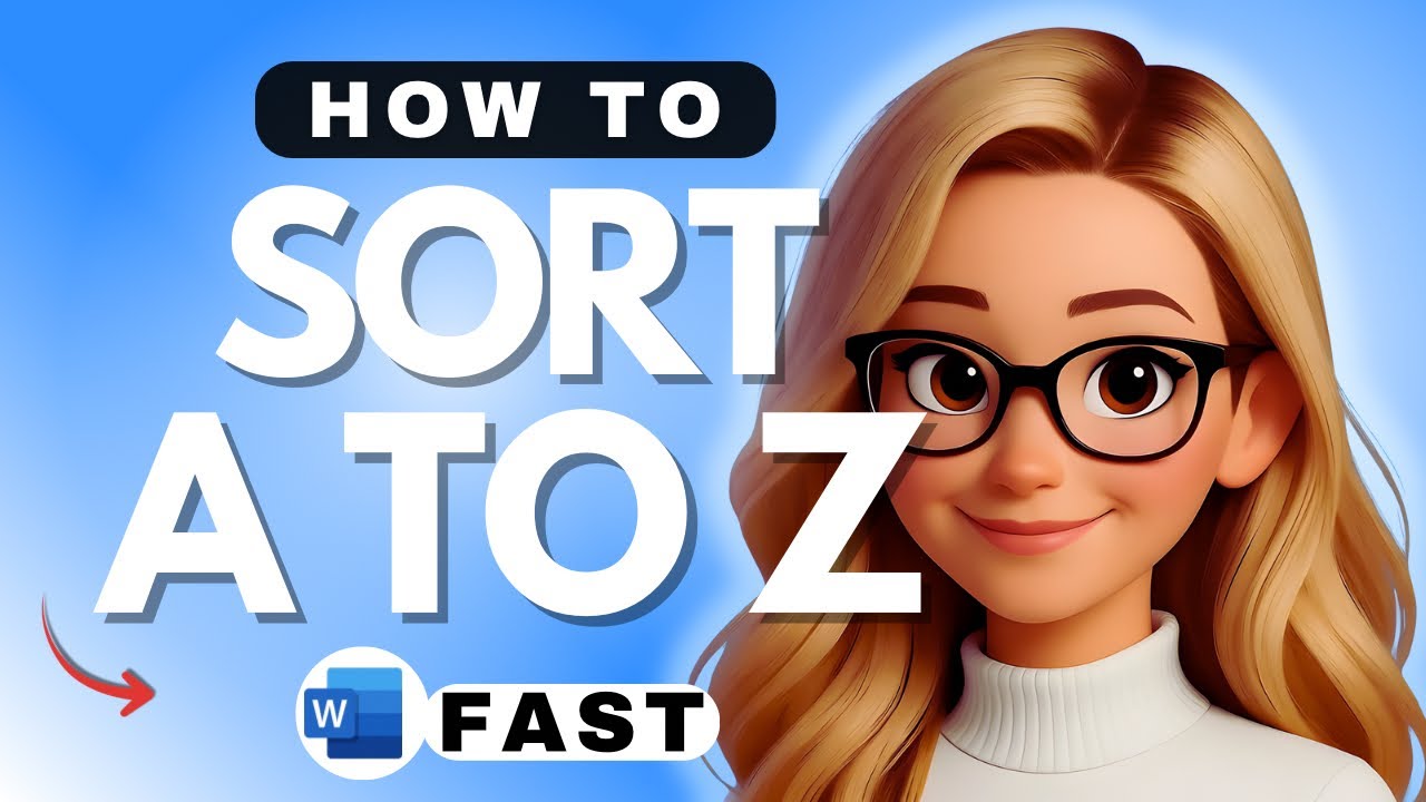 How to Sort A to Z in Microsoft Word - 2025 - YouTube