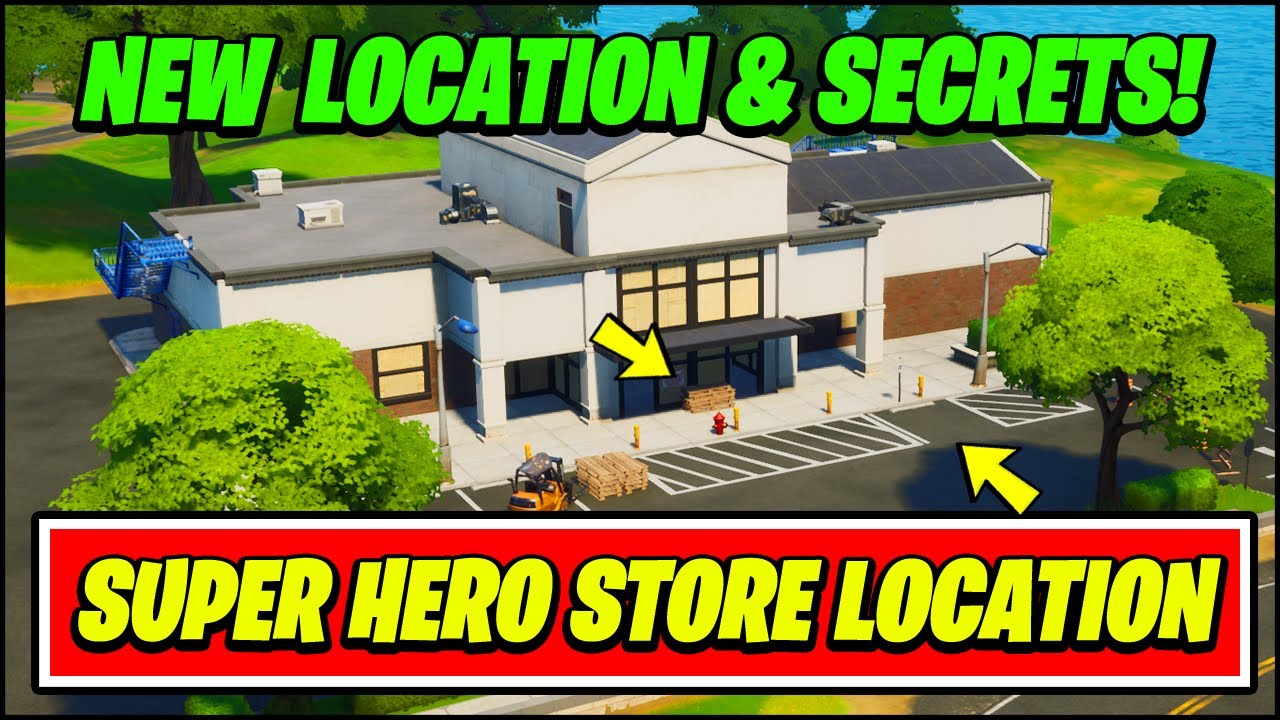 *NEW* Fortnite SUPERSTORE Gameplay, Secrets & Location (New Super Hero ...