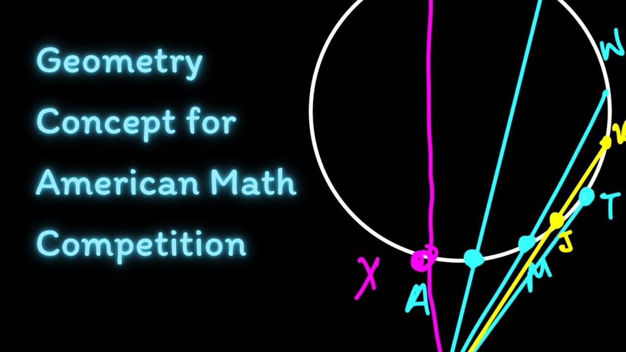 Power of a Point in American Math Competition | Geometry Concept for ...