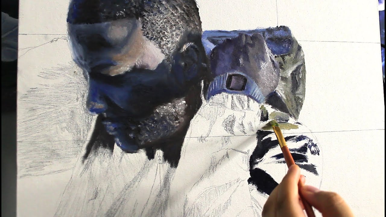 Process of Making a Detailed Oil Painting - YouTube