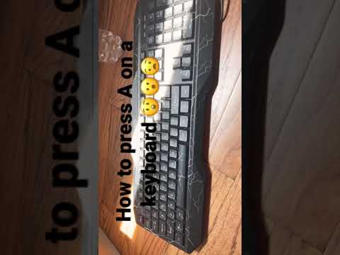 How to press A on a keyboard - YouTube