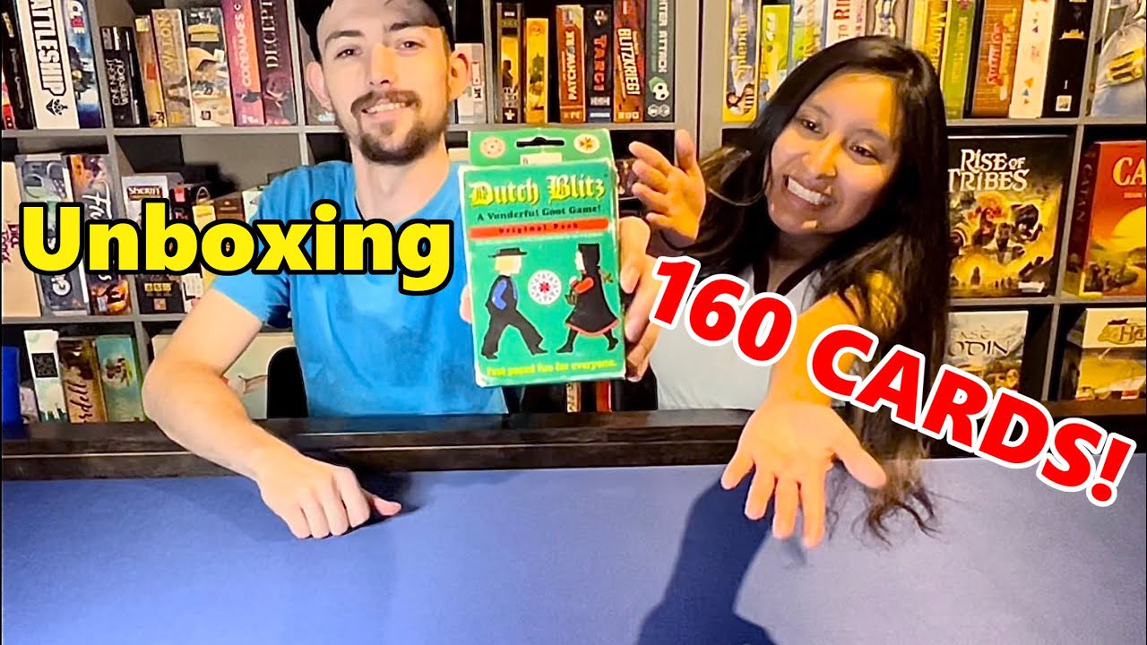The Fastest Card Game Ever! Unboxing Dutch Blitz! Board Game Unboxings ...