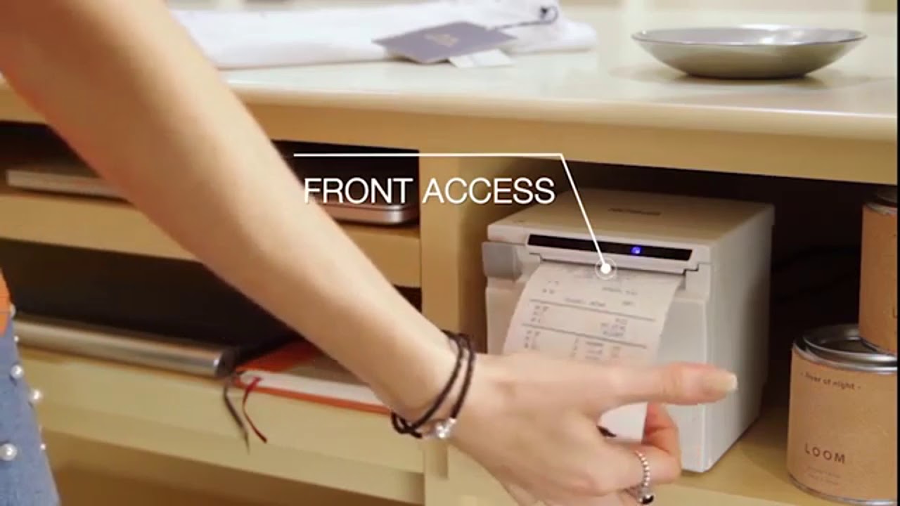 Epson TM-m30 Bluetooth/Ethernet Thermal POS Receipt Printer - YouTube