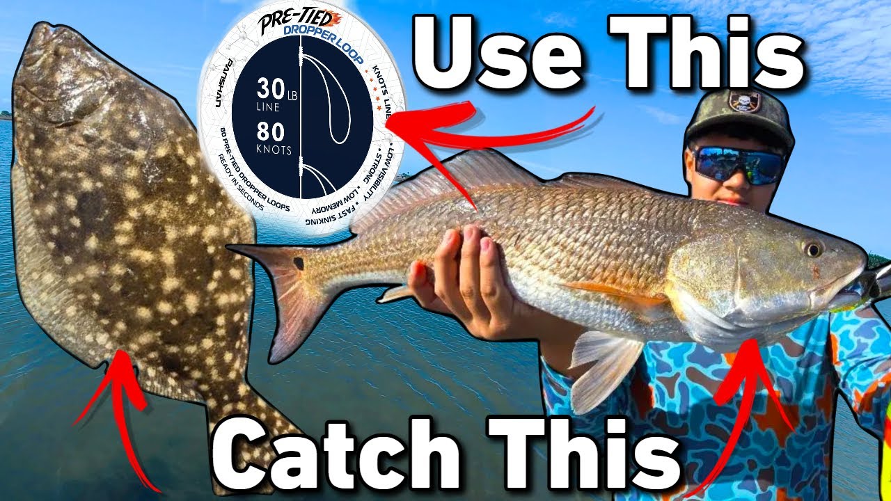 Texas Dock Fishing – Flounder & Redfish + Easy Rig Setup - YouTube