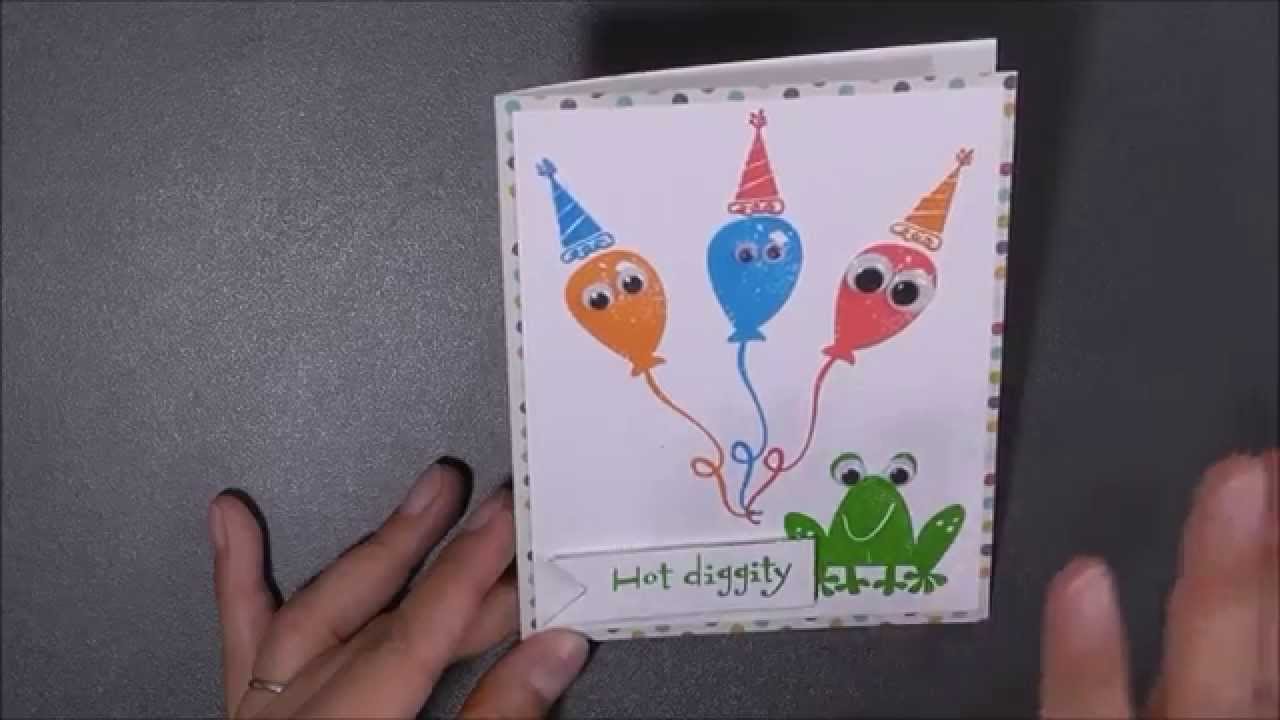 Googly Eye Birthday Card Project Share - YouTube