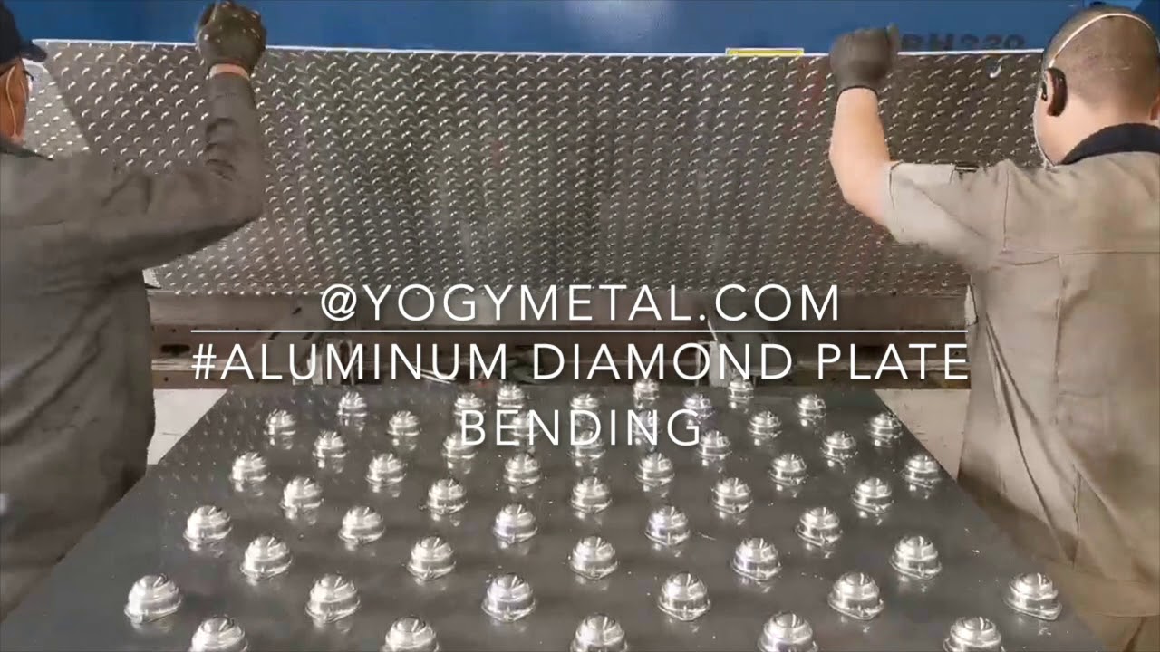 #aluminum diamond plate bending - YouTube