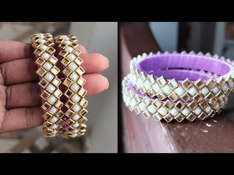unique silk thread bangles making step by step in easy way 🥰🥰#silk ...