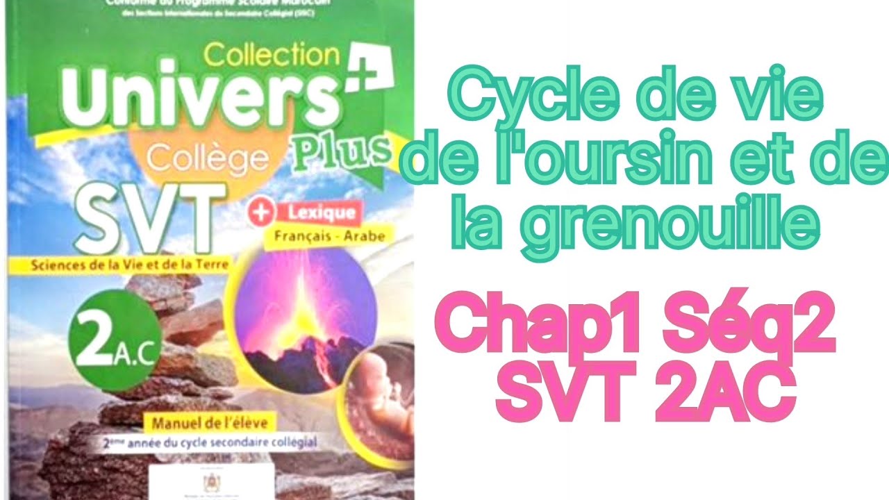 Univers plus SVT 2AC Comparaison des cycles de vie de l'oursin et la ...