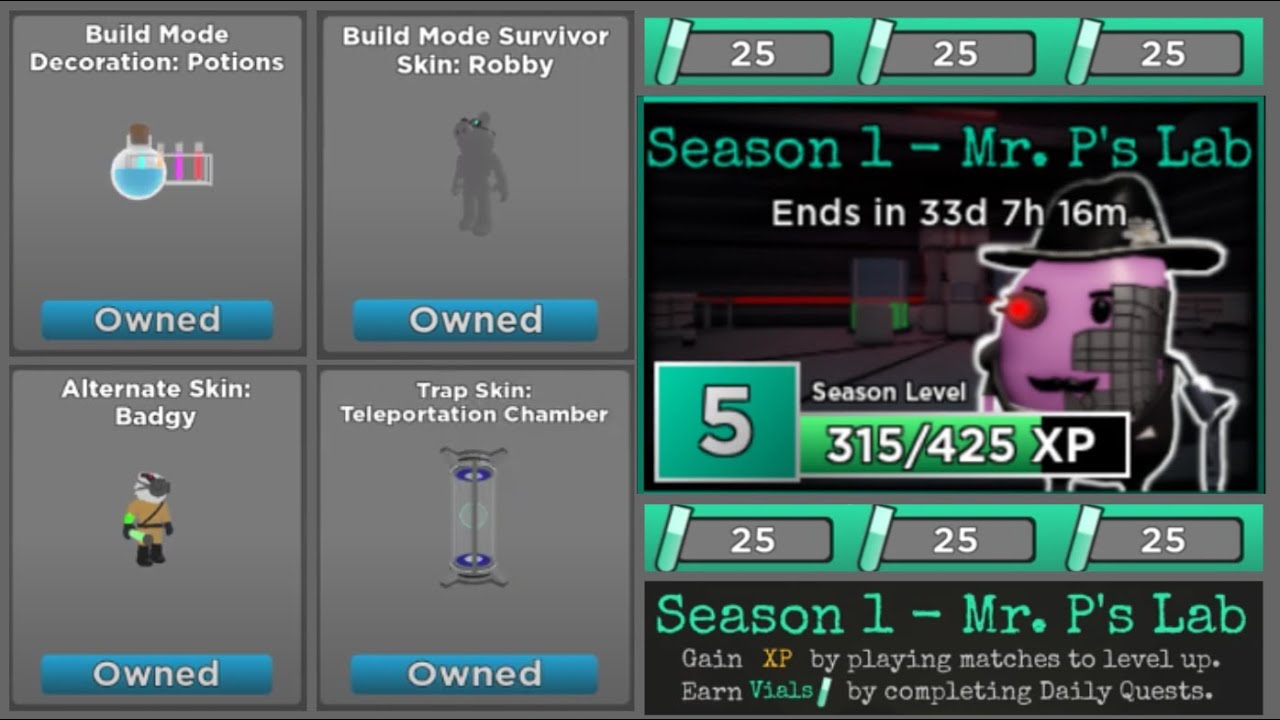 Roblox Piggy Season 1: Mr. P's Lab | All Rewards & Journal Entry ...