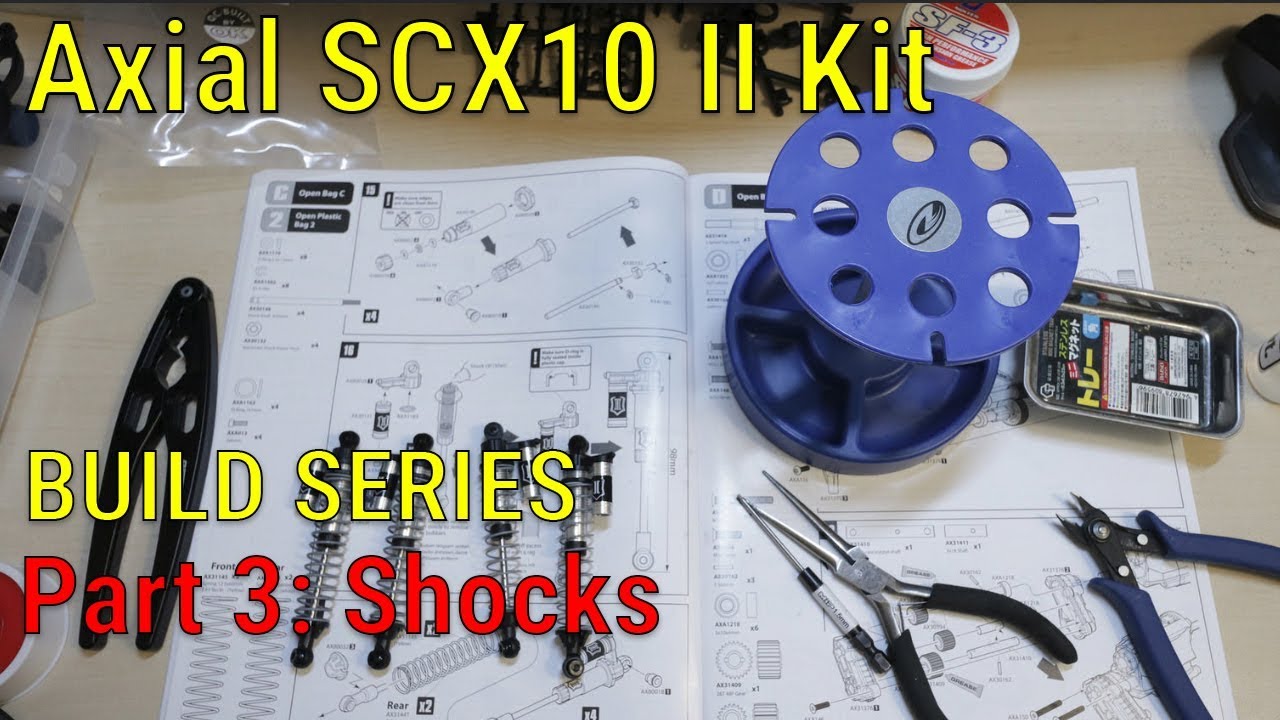 Axial SCX10 II Build Series - Part 3 - Shocks - YouTube