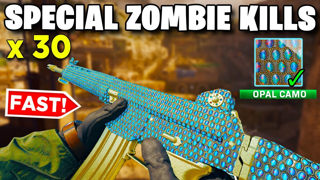 OPAL CAMO UNLOCK GLITCH! FASTEST WAY To Get 30 Special Zombie Kills In ...