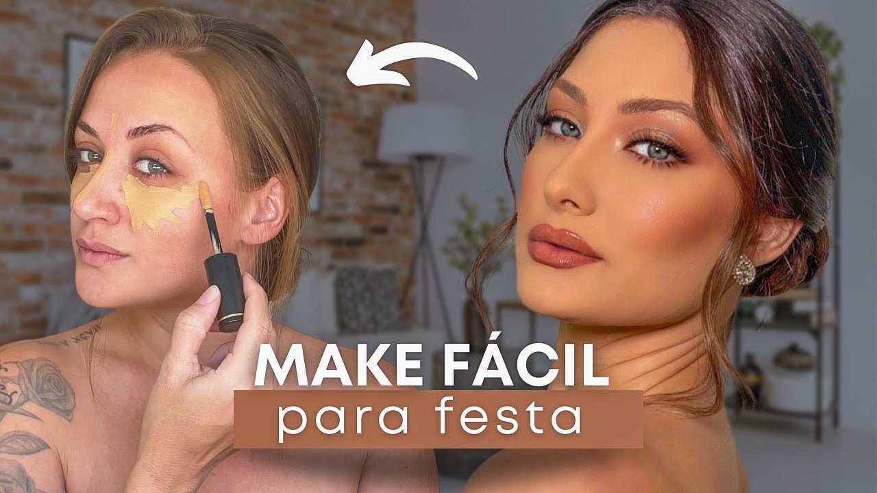 MAKE fácil para festa de CASAMENTO ou FORMATURA (maquiagem simplificada ...