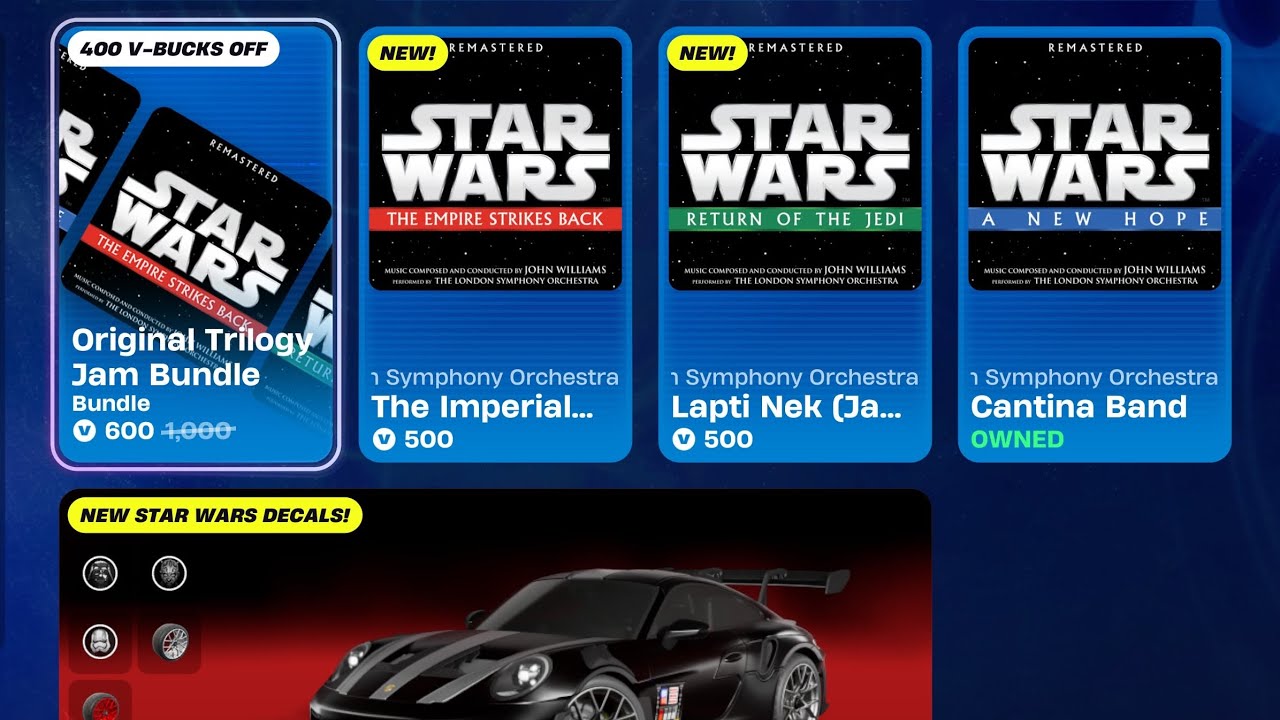 Fortnite Star Wars: Original Trilogy Jam Bundle (Star Wars) - YouTube