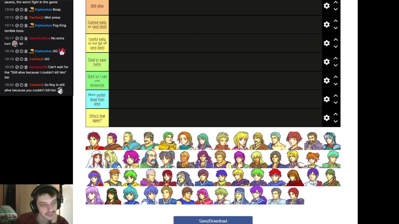 Fire Emblem 6: Binding Blade LTC Tier list - YouTube