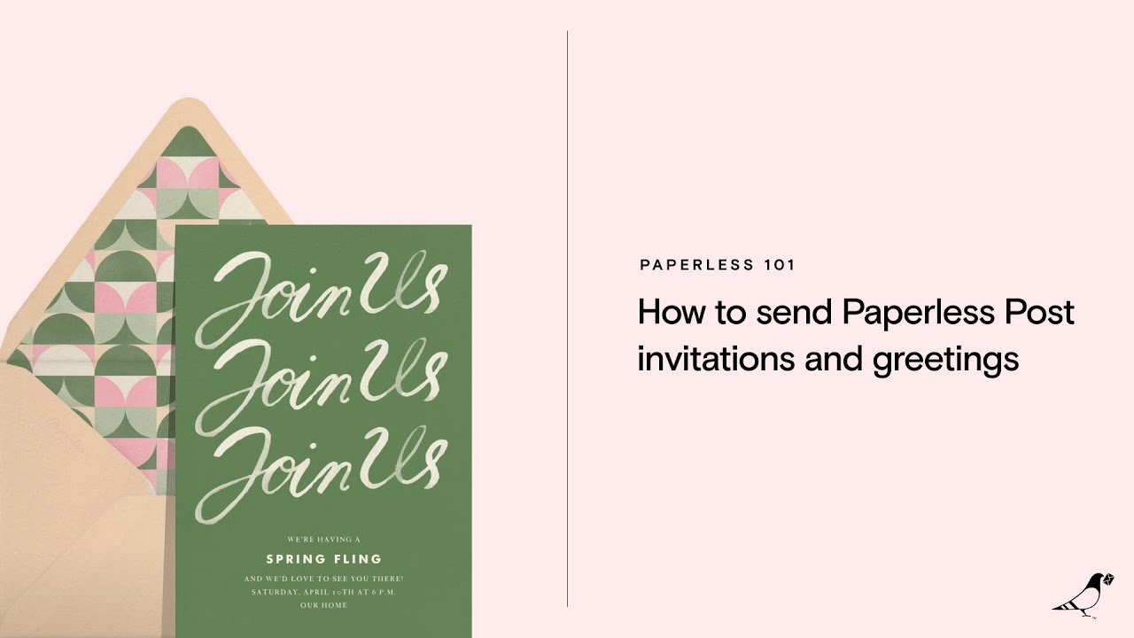 How to send Paperless Post invitations - YouTube