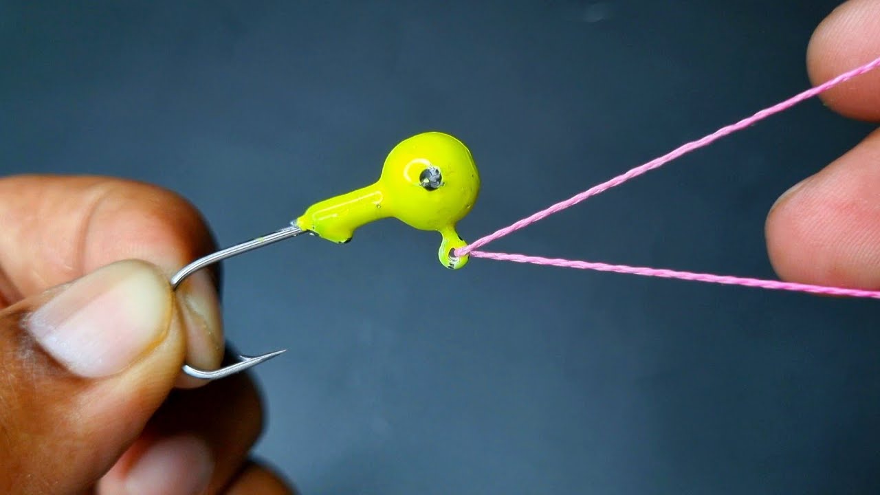 "How to Tie a Head Jigs Fishing Hook Knot Like a Pro!" - YouTube