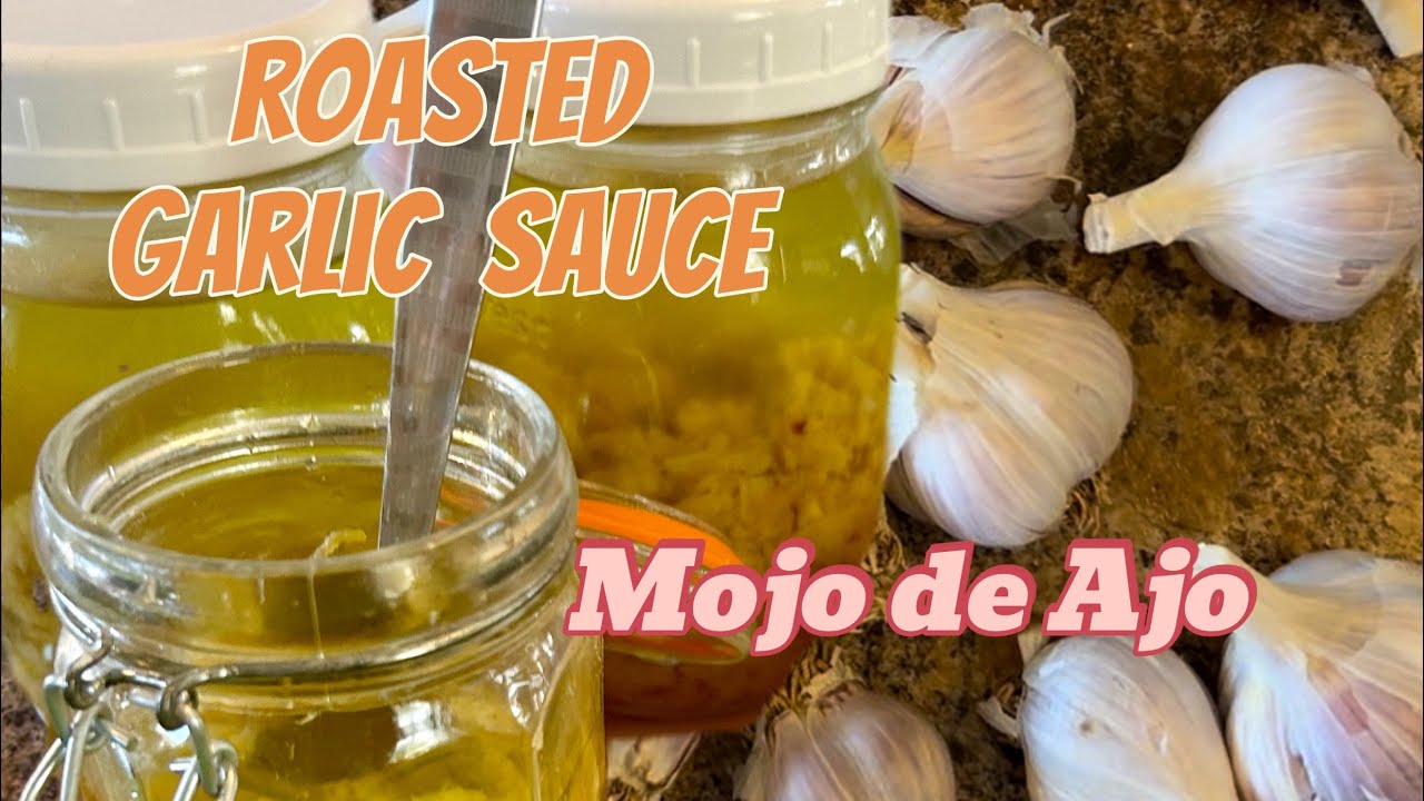 Roasted Garlic sauce/Mojo de Ajo #garlic #garlicrecipe #sauce #recipe # ...