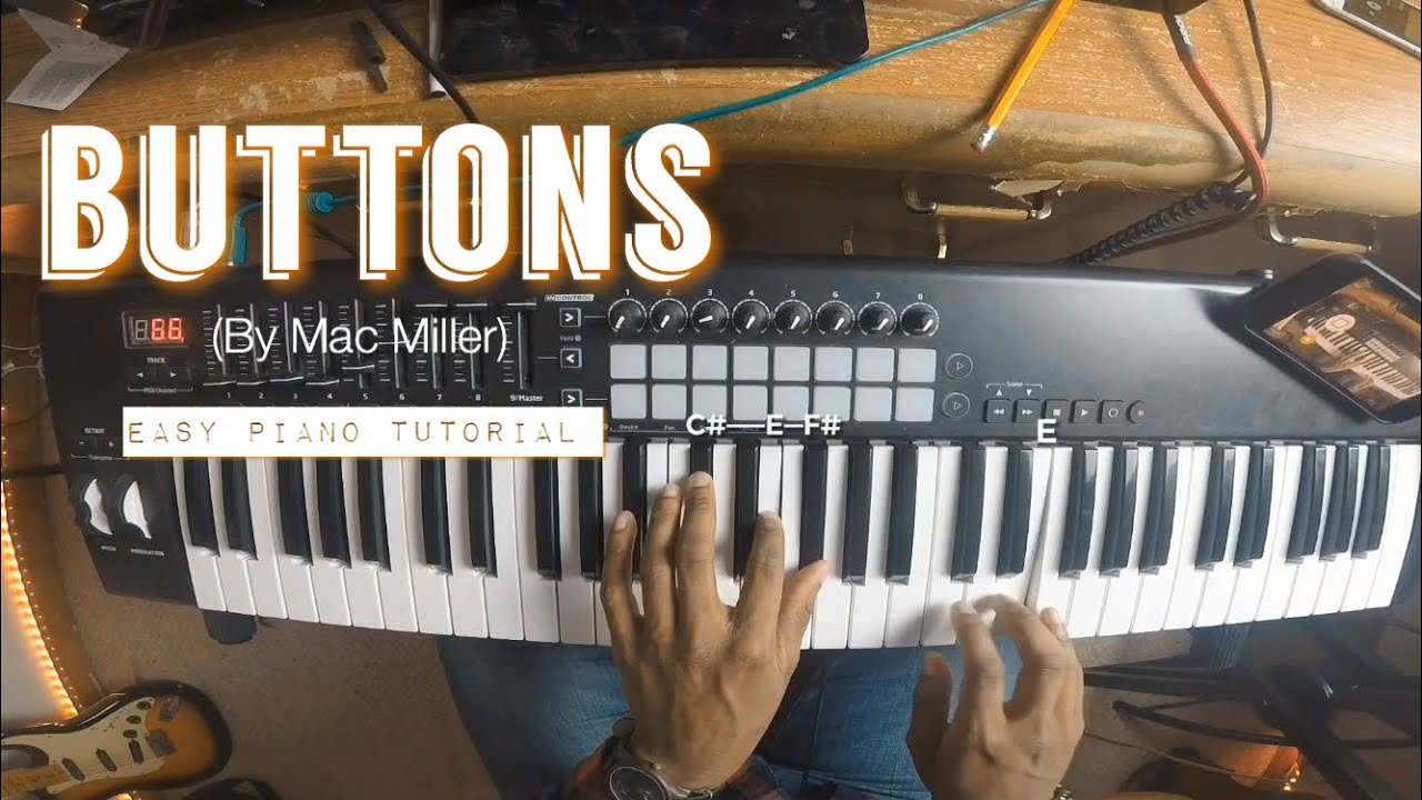 Buttons- Mac Miller| Piano Tutorial - YouTube