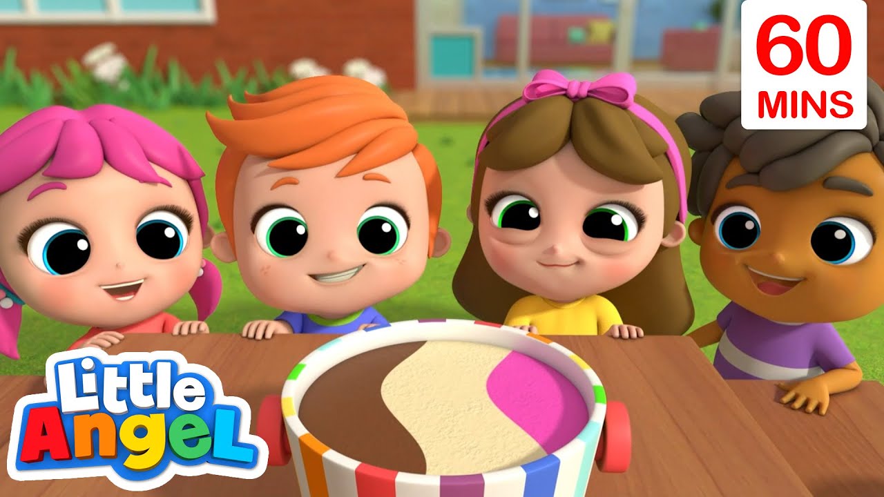 Rainbow Ice Cream | Little Angel | Kids Cartoons & Nursery Rhymes ...