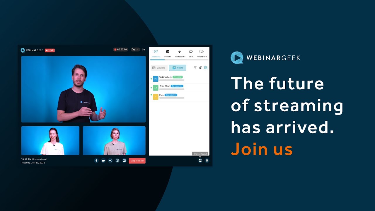 The NEW streaming experience! | WebinarGeek - YouTube