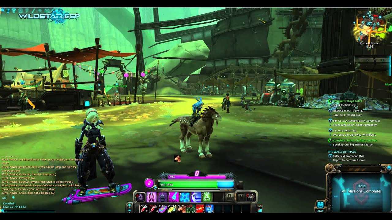 WildStar Beta: Equivar Mount (level 15 mount) - YouTube