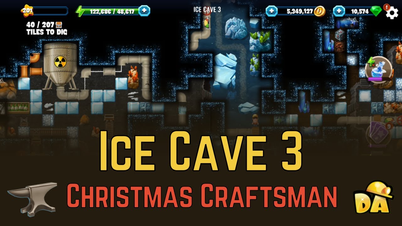 Ice Cave 3 - Christmas Craftsman - Diggy's Adventure - YouTube