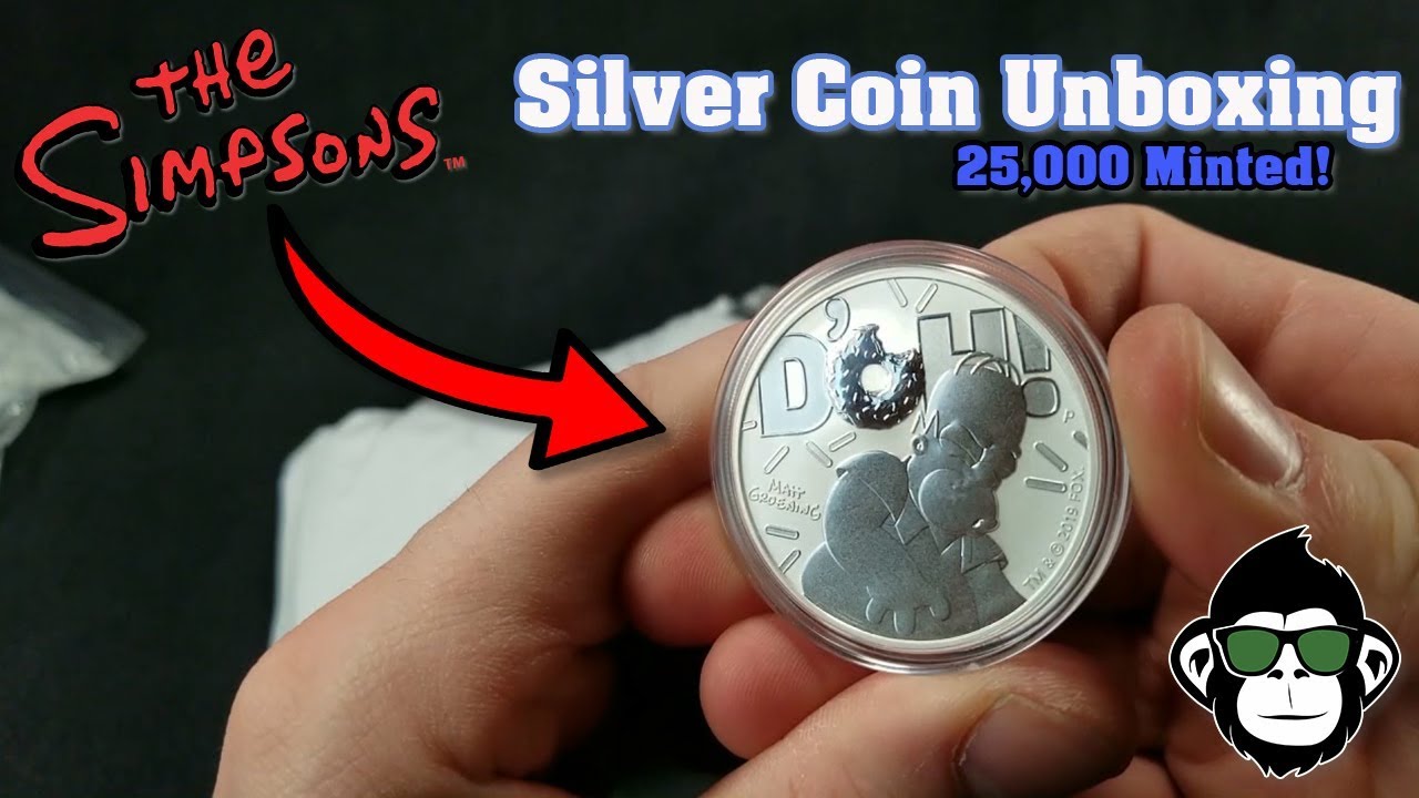 The 2019 Simpsons Silver Coin | Unboxing & Review from Apmex - YouTube