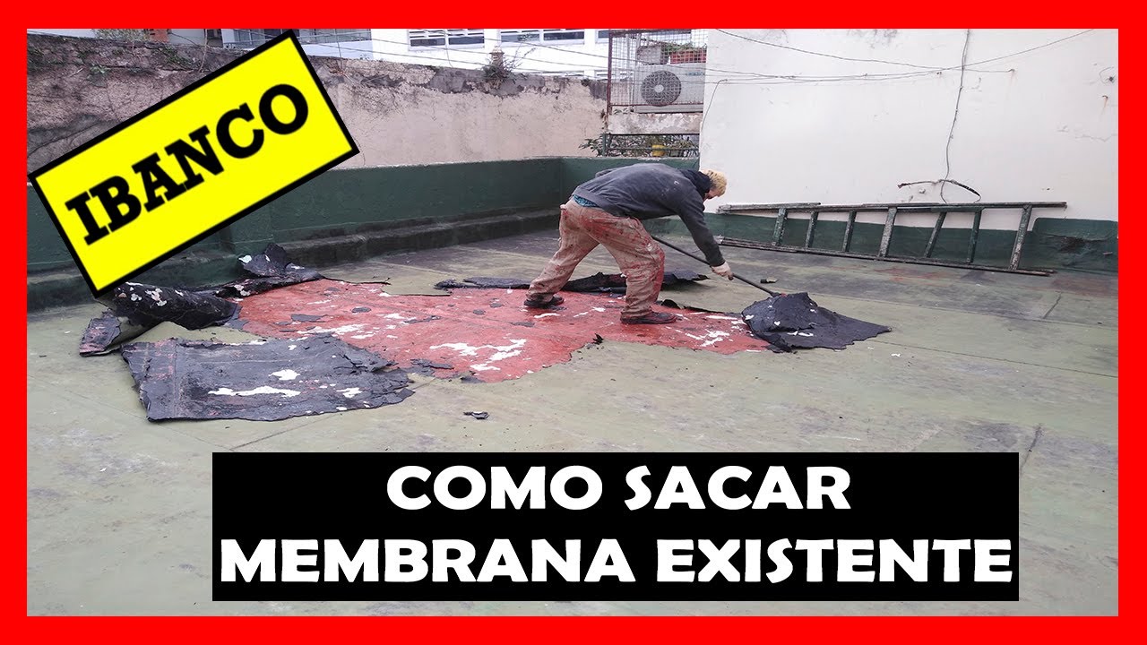 COMO SACAR MEMBRANA del Techo [ LOSA ] #02 !! RAPIDO y FACIL !! Paso a ...