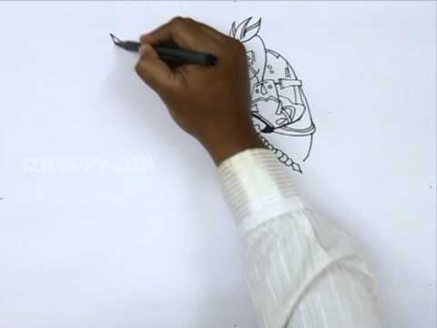 How to Draw a Warrior - YouTube