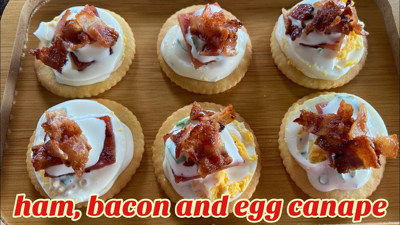 Canape |Ham, bacon and egg canape | Ka Momsh Kitchen - YouTube