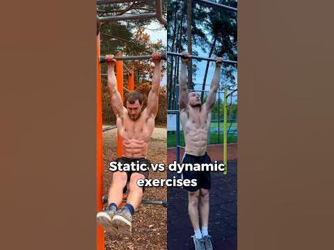 Static vs dynamic exercises 💪 #calisthenics #bodyweighttraining # ...
