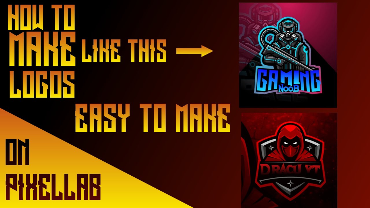 How to make AGGRESSIVE AND BEAUTIFUL GAMING LOGOS-Easy on pixellab ...